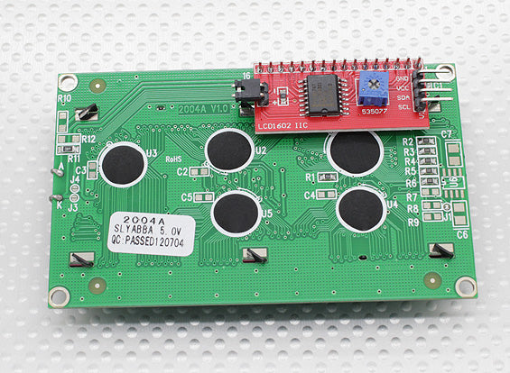 Modulo LCD IIC/I2C/TWI Serial 2004 20x4 Arduino UNO MEGA R3 Hobbypartes ...