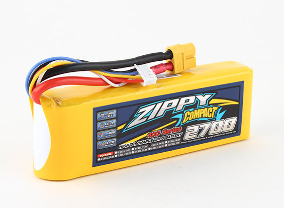 Zippy Compact 2700mAh 4s 40C Paquete LiPoly Hobbypartes Mexico – Hobby ...