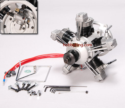 ASP FS400AR Motor de Bujia-Gas 4 Tiempos 5 Cilindros Hobbypartes Mexico ...
