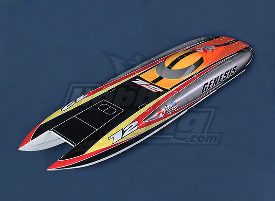 Genesis Offshore Doble Casco 1045mm Fibra Vidrio Casco Solo Hobbypartes ...