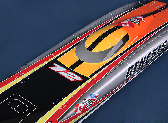 Genesis Offshore Doble Casco 1045mm Fibra Vidrio Casco Solo Hobbypartes ...