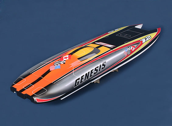 Genesis Offshore Doble Casco 1045mm Fibra Vidrio Casco Solo Hobbypartes ...